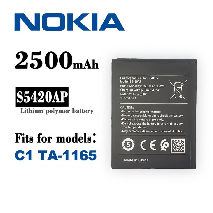 Nokia C1 (TA-1165)2500mAh S5420AP C1 2020 mobile phone battery | Daraz.lk