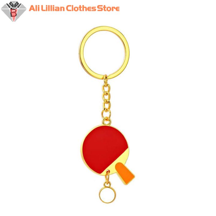 Badminton Keychain Pendant Ping Pong Racket Pendants Keychain Souvenir ...