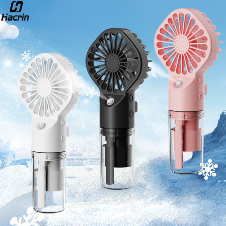 Portable Humidifier Fan Handheld Mist Fan Portable USB Mini Handheld ...