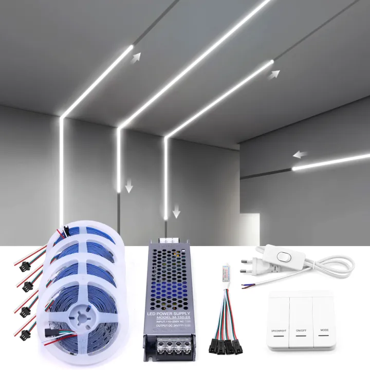10M 5M Running Horse Race LED Strip Light SMD2835+WS2811 IC DC 24V ...