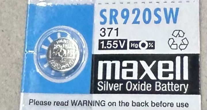 SR 920 SW 371 1.55V Maxell Silver Oxide Battery | Daraz.lk