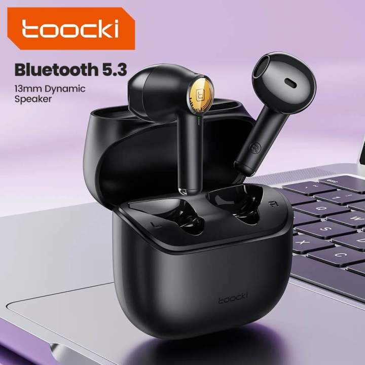 toocki Wireless Earbuds with ENC Noise Cancelling, Semi-in Ear ...