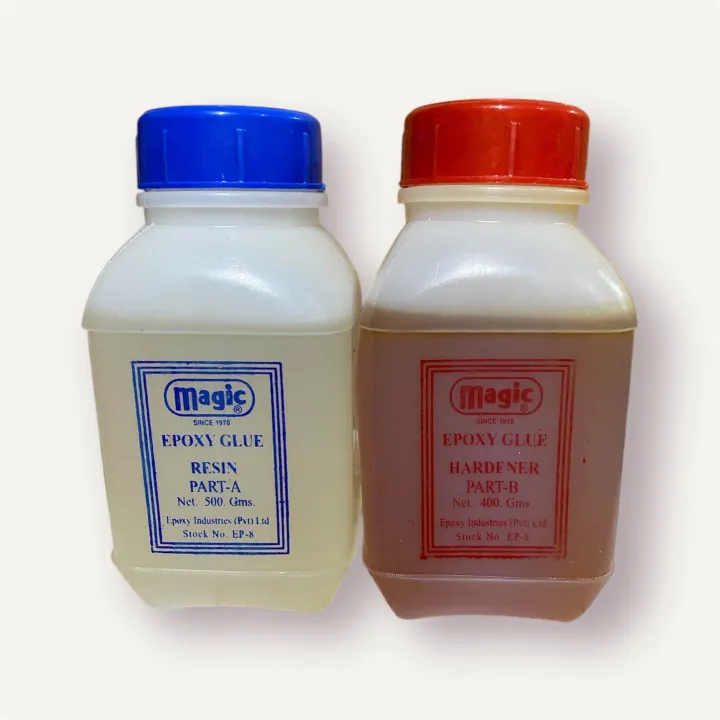 MAGIC EPOXY GLUE RESIN & HARDENER 500g RESIN HARDENER 400g MAGIC EPOXY ...