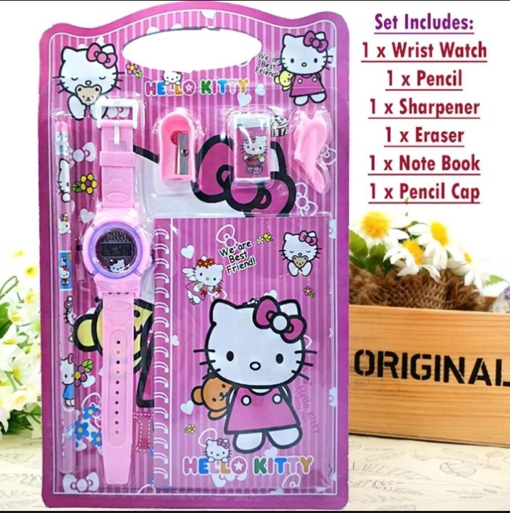 Hello Kitty Stationary Set 6 Pcs For Kids | Daraz.pk