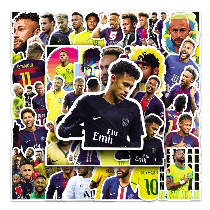 50 Piece Neymar Stickers Waterproof DIY For Phones Laptop Car Sticker ...