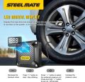 STEELMATE T5 Air Compressor Pump Portable & Powerful Tire Inflator 12V ...
