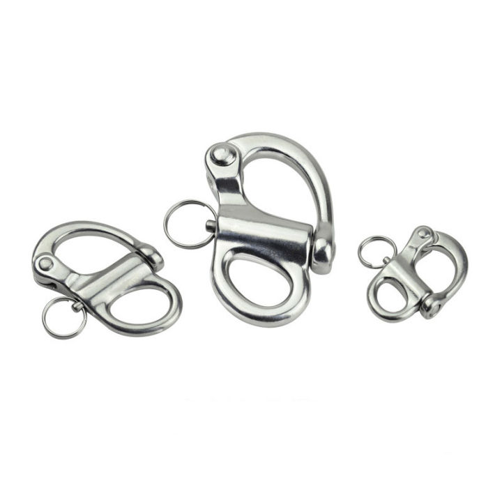 316 Stainless Steel Fixed Snap Shackles Bail Snap Shackles with Quick ...