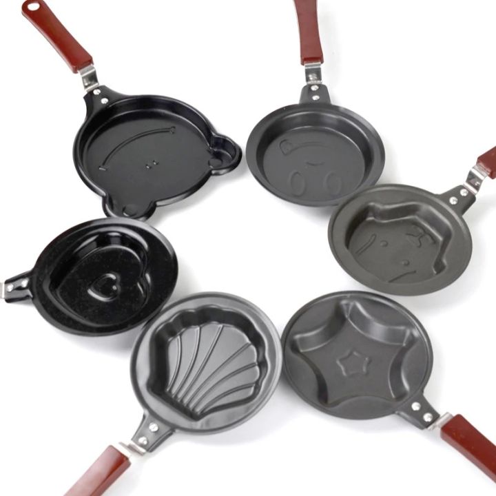 1 Pc – 12cm Different Shape Frying Pan Cook Up Some Love Non Stick Mini ...
