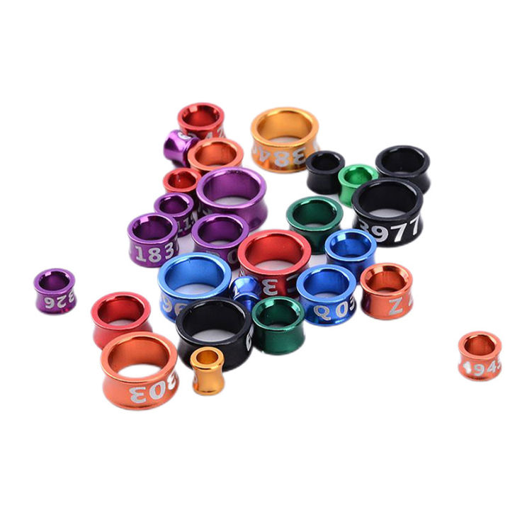 10Pcs Aluminum Parrot Leg Rings Pigeon Foot Rings Bird Parrot Feeding ...