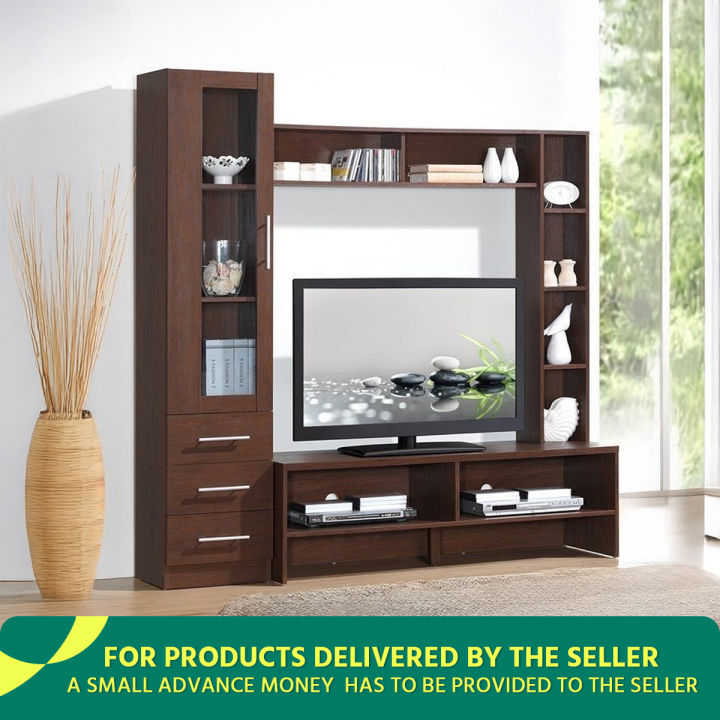 Andormahal MDF TV Cabinet plus showcase 8ft by 8ft | Daraz.com.bd