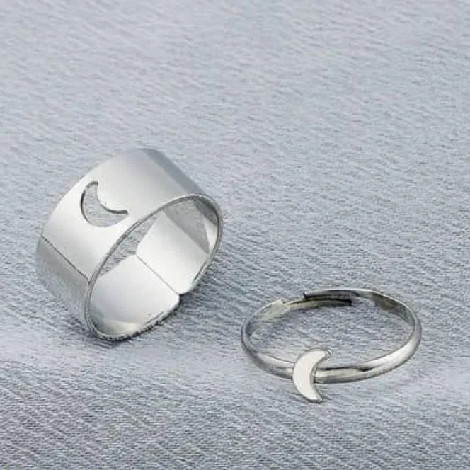 Moon Design Ring,Pack of 2pc For Couple | Daraz.pk