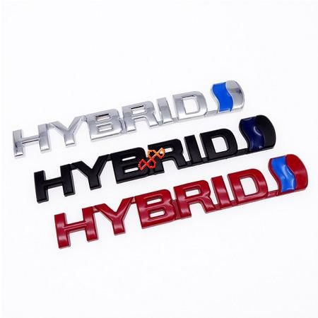 Hybrid car monogram digit, metal logo, Car high quality logo.3D For ...
