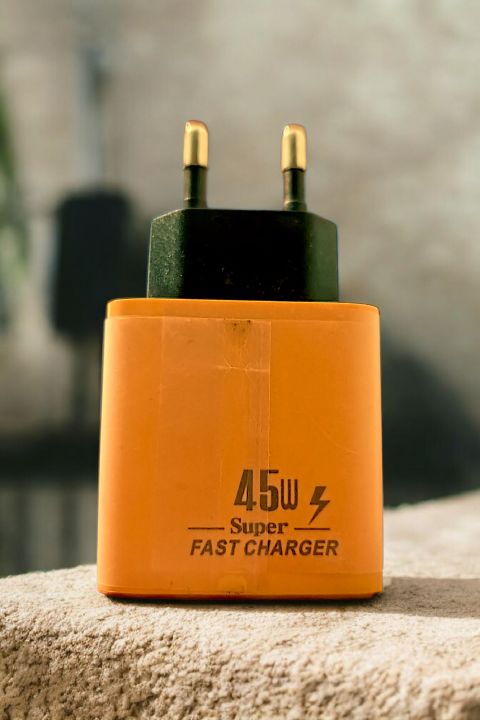Original 45W Super Fast Charger | Type-C Adapter + Fast Cable ...
