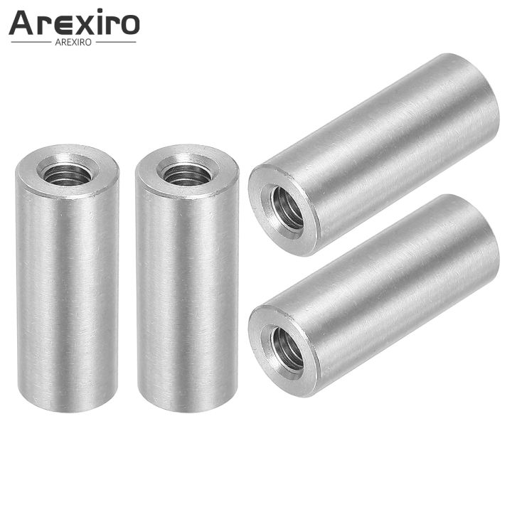 6Pcs M5 Round Connector Nuts, 304 Stainless Steel Coupling Nut Sleeve ...