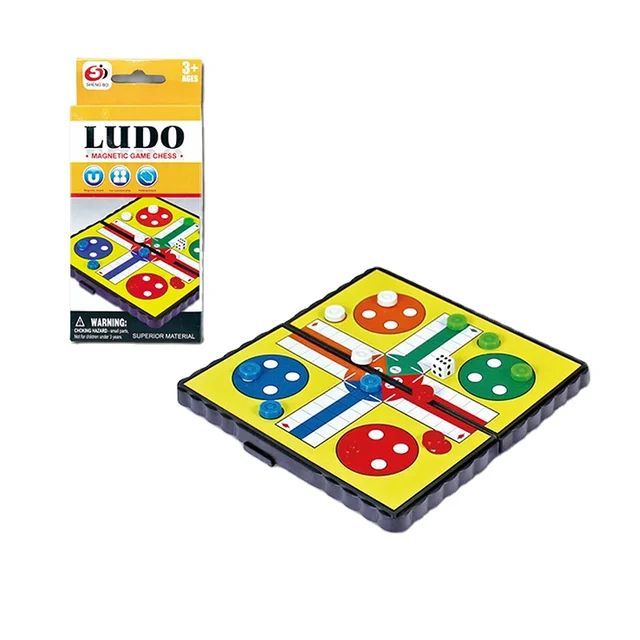 Magnetic Travel Ludo Set with Folding Ludo Board Entertaining Toys for ...