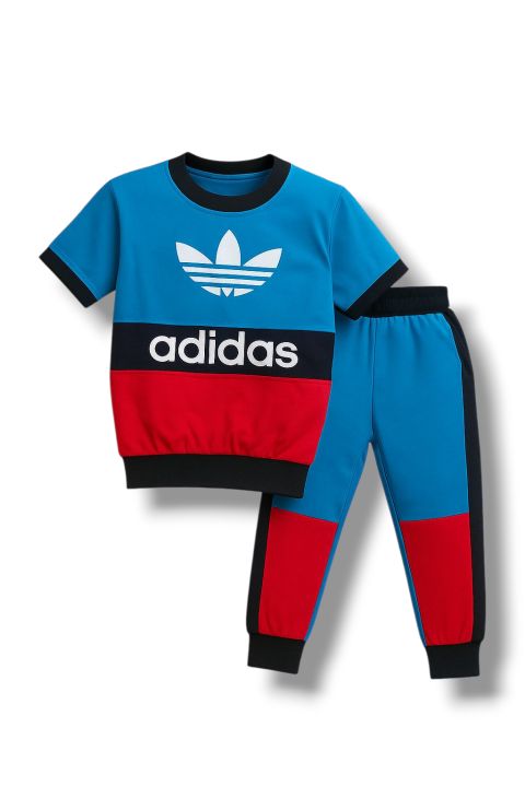 kids track suit summer jersi blanded soft fabric half sleeve | Daraz.pk
