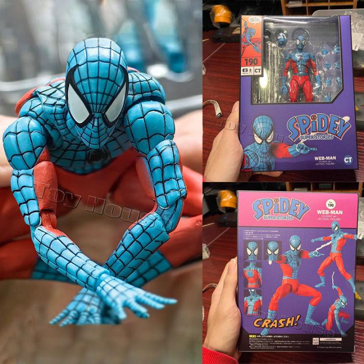 In Stock Ct Toys Spiderman Figure Mafex 190 Web Man Shf 185 Spider ...