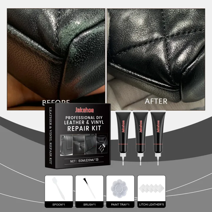 60ml Car Care Kit Liquid Leather Skin Refurbish Repair Tool Auto Seat ...