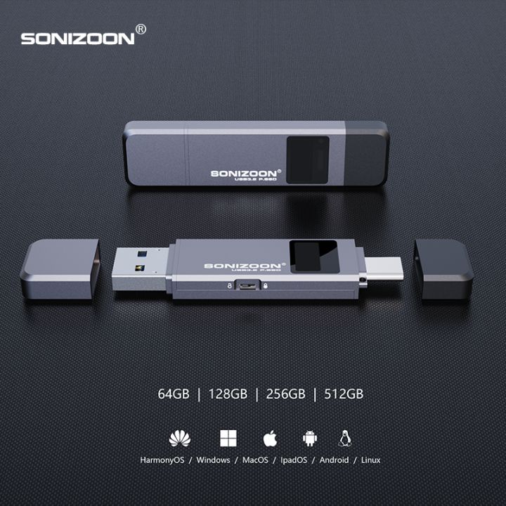 Fingerprint Encryption Portable SSD 128/256/512GBWrite Protection ...