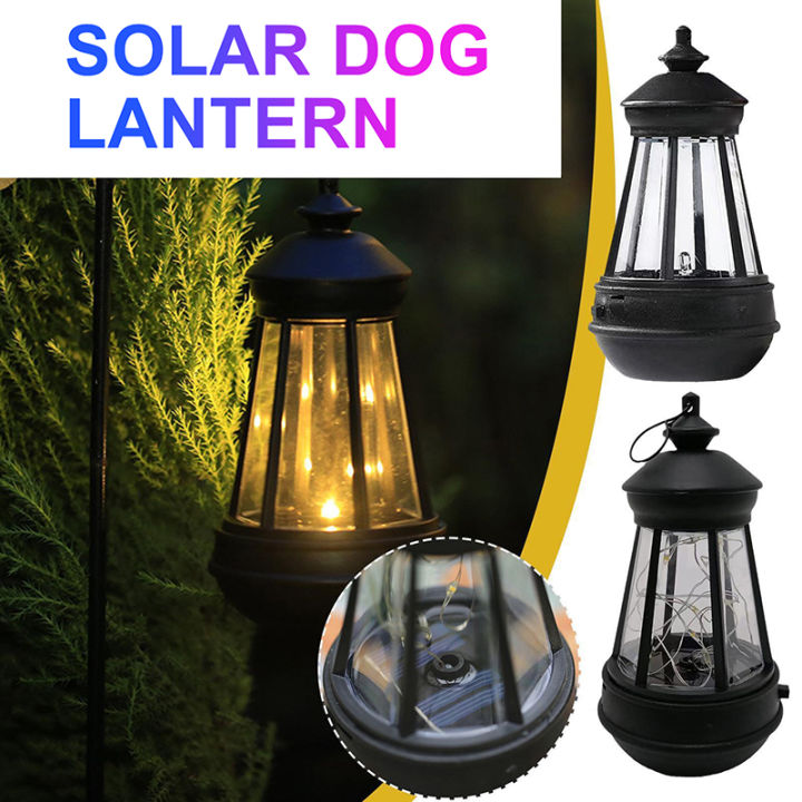 LED Solar Light Retro Kerosene Lamp Waterproof Solar Powered Candle ...
