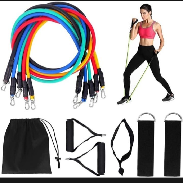 11pcs/Set Pull Rope, Resistance Bands, Portable Fitness Equipment ...