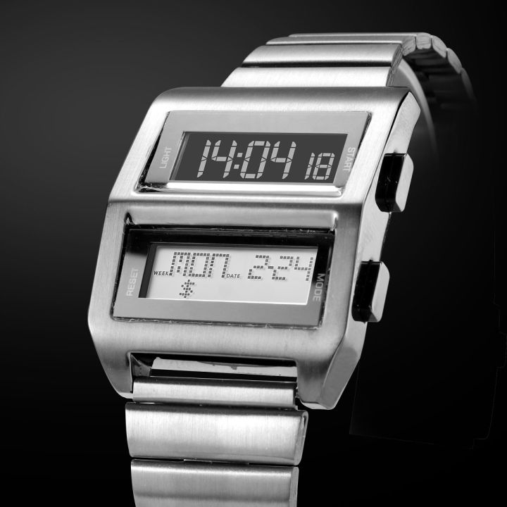 MEGIR Retro Cyberpunk Driver Electronic Watch for Men Sports Wristwatch ...