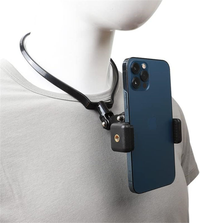 Hands Free Wearable Neck Holder Lazy Phone Stand Universal Hanging ...