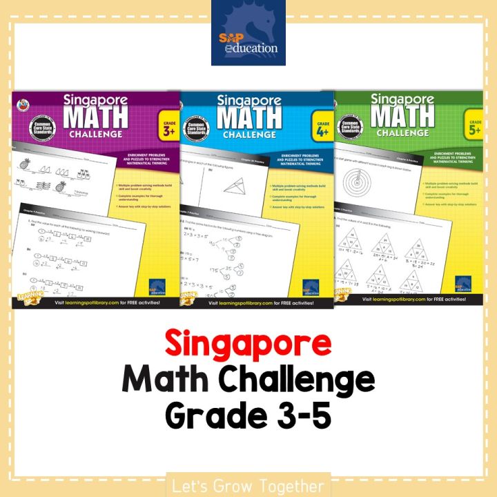 Singapore Math Challenge worksheet | Shop.com.mm