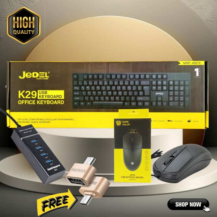keyboard mouse hub combo with free OTG | Daraz.com.bd