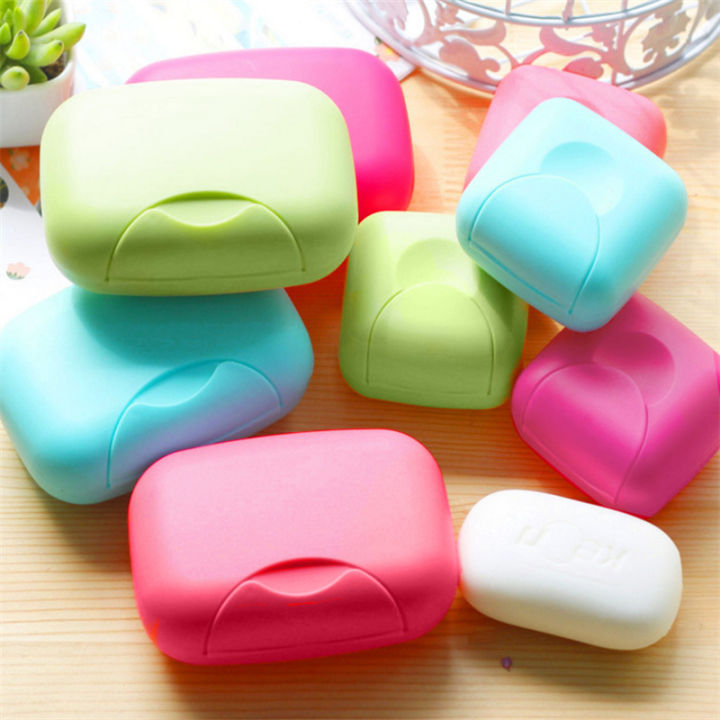 Portable Travel Soap Box Container Bathroom Acc Home Plastic Soap-Boxes ...