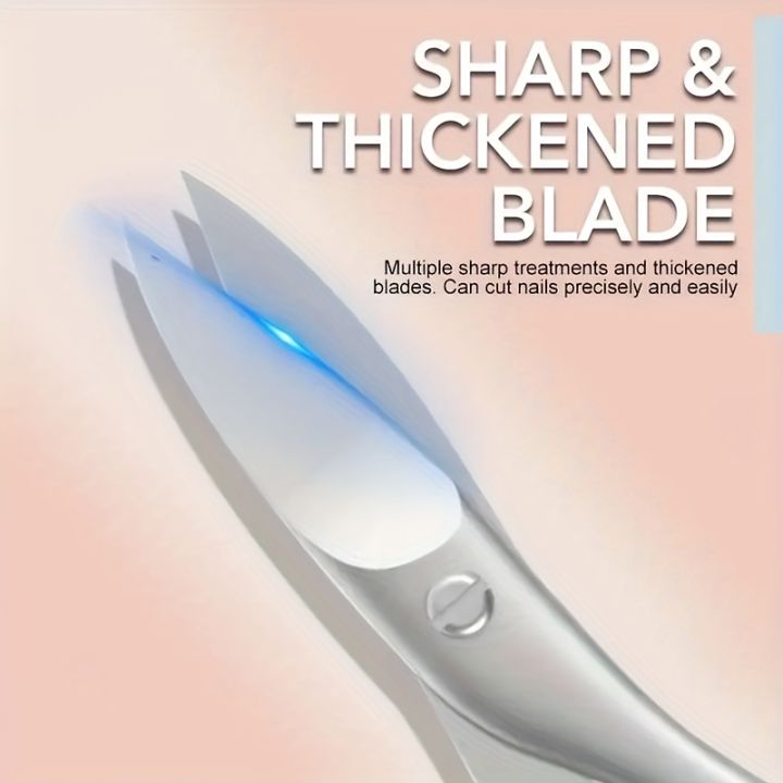 Stainless Steel Nail Clipper Designed Prevent Pinching Featuring a ...
