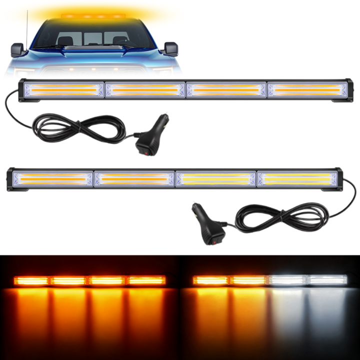 Flash Bar COB LED Strobe Light Bar Police Fireman Lamp Car Truck ...