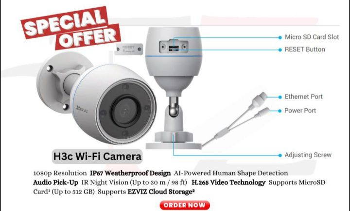 H3C WIFI CAMERA FULL TIME COLOUR | Daraz.lk