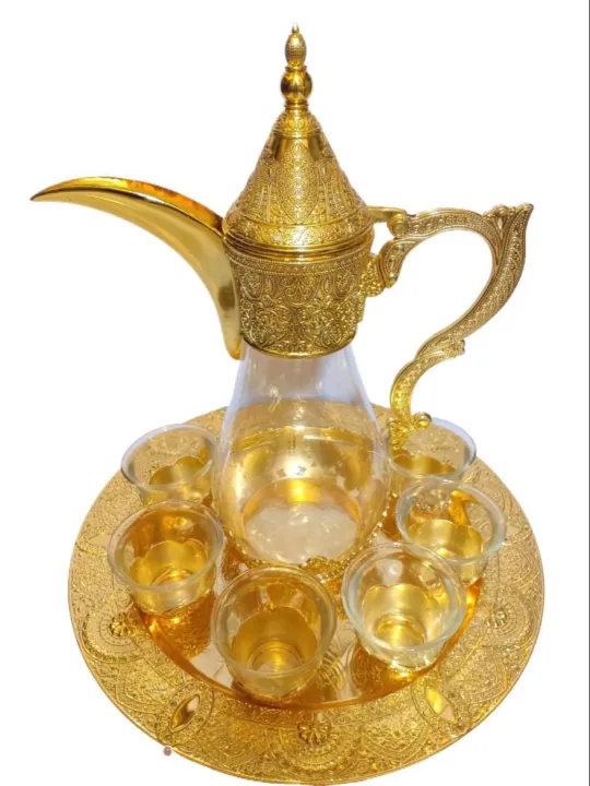 Arabic Turkish Style Coffee Kahwa Set Tea Set Zam Zam Water Arabic ...