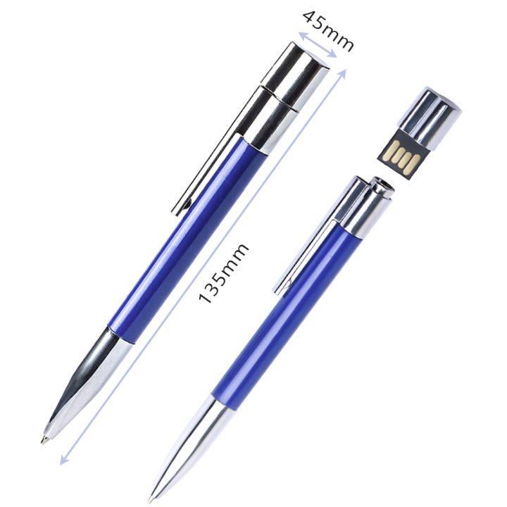 NEW Metal Ball Point Pen Stick Usb Flash Drive 2.0 16GB 32GB 64GB ...