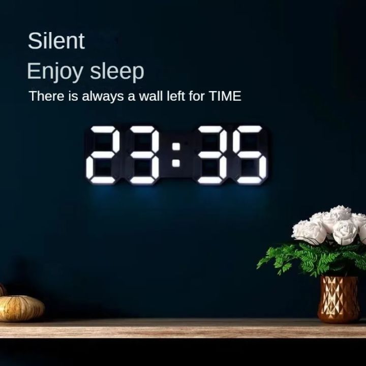 Digital Decoration for Bedroom Desk Watches Led Wall Clock Living Room ...
