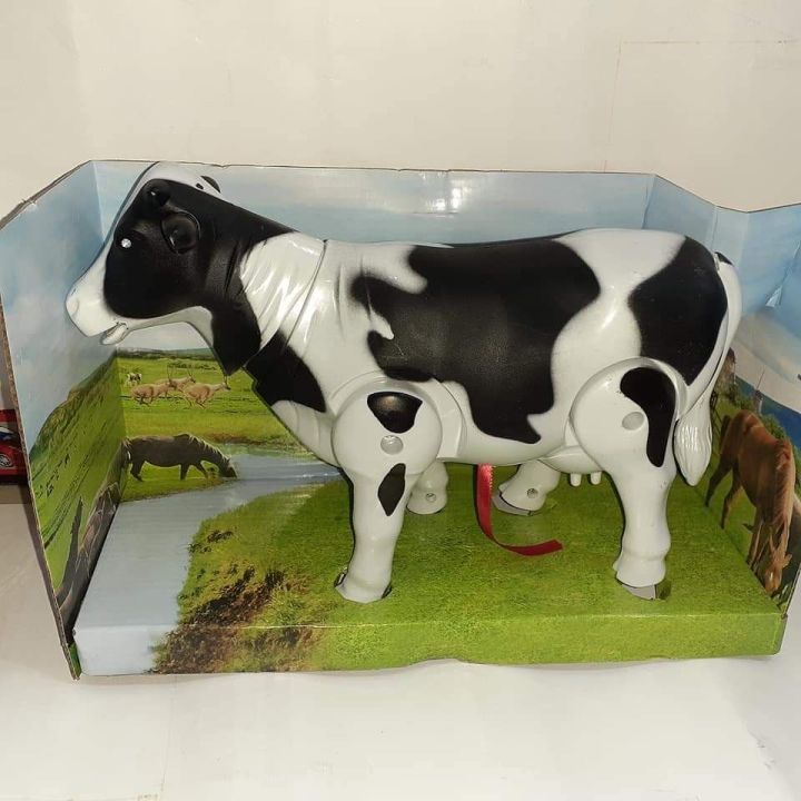 Milk Cow Funny Toy with Light and Sound for Kids(Shakes Head,Wags,Tail ...