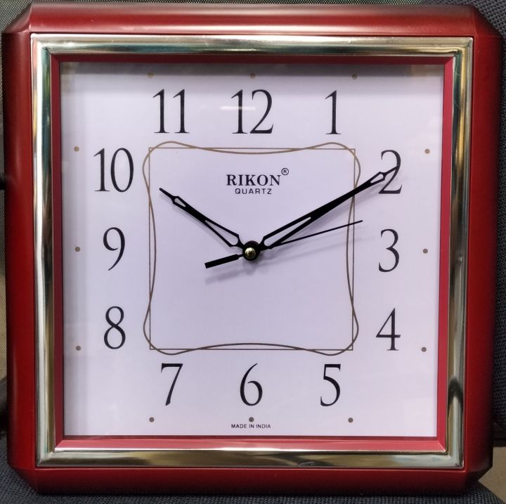 Genuine Rikon Brand Wall Clock, Square Shape, Made in India | Daraz.lk