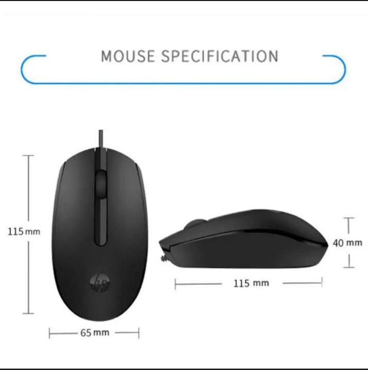 HP USB Wired Mouse M10 Optical Sensor Best Orignal Product | Daraz.pk