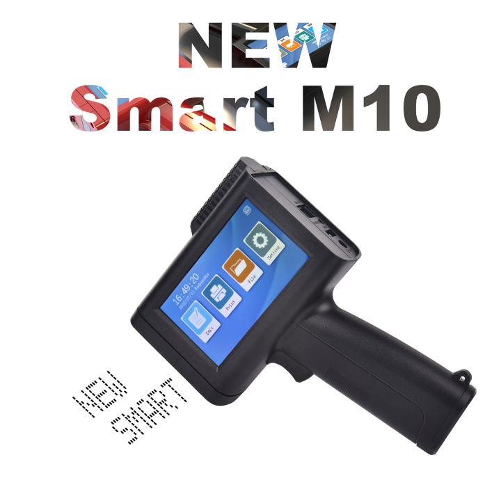 M10 Handheld Inkjet Printer 4.3 Inch Touchscreen Intelligent Barcode ...