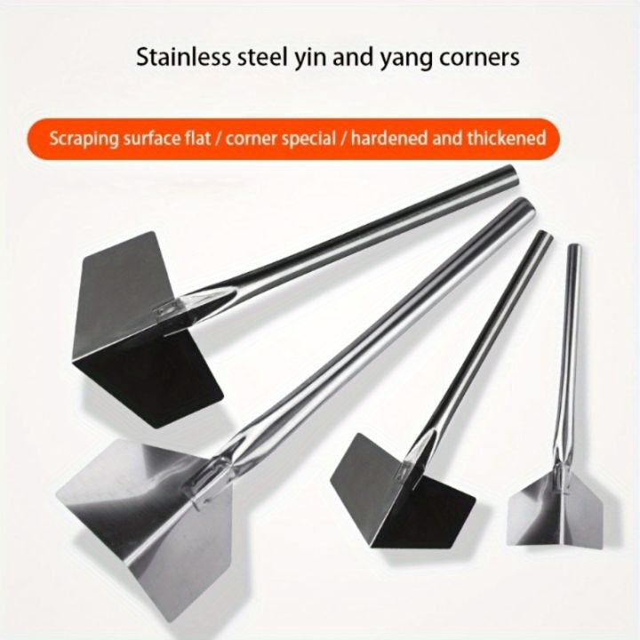 Stainless Steel Yin and Yang Angle Plasterboard Putty Leveling Tool ...