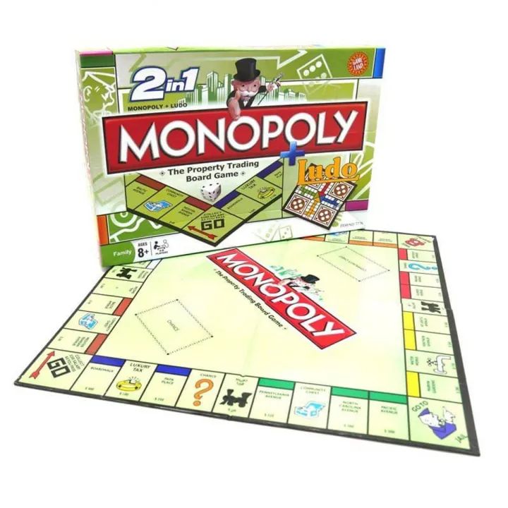 MONOPOLY GAME Ludo 2 in 1, The Game of Life Board Game for Kids ...