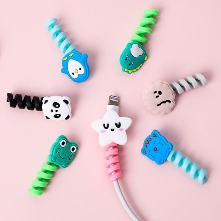 【COOL】 4pcs/setCute Bite Cartoon Animal Cable Protector Cord Wire ...