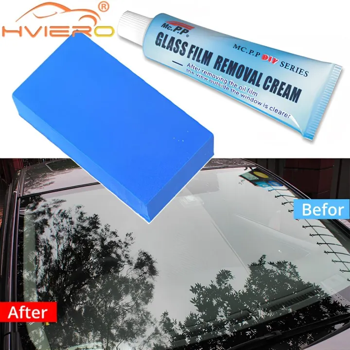 Auto Car Glass Polishing Degreaser Cleaner Oil Film Clean Polish Paste For Bathroom Window ...