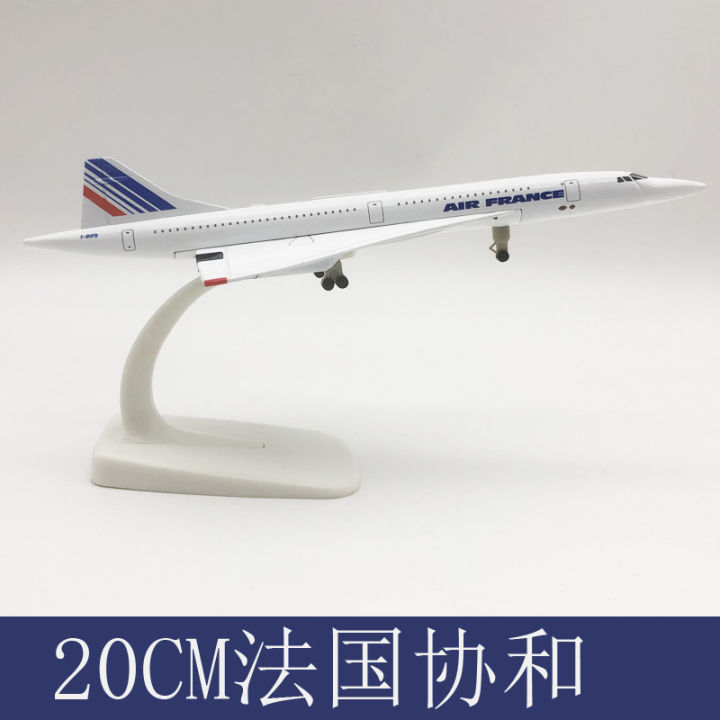 20CM Concorde Air France Airplane Model Airliner Alloy Diecast Air ...