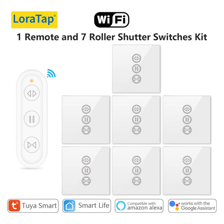Tuya/Smart Life Curtain Motor Switch Touch Remote Control with Timer ...