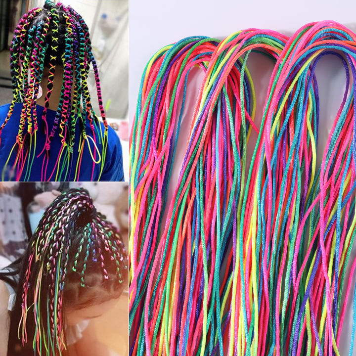 30Pcs Colorful Girls Hair Braids Rope Strands for African Braids 90CM ...