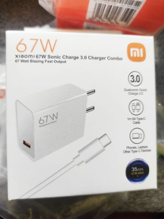 Original 67 Watt Turbo Charger For All | Daraz.com.np