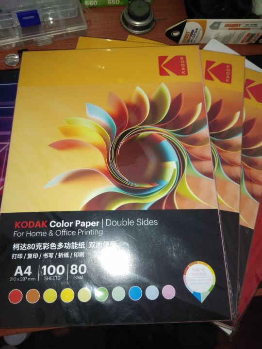KODAK 80GSM Premium Japanese colour A4 sheets 100 pack bundle | Daraz.lk