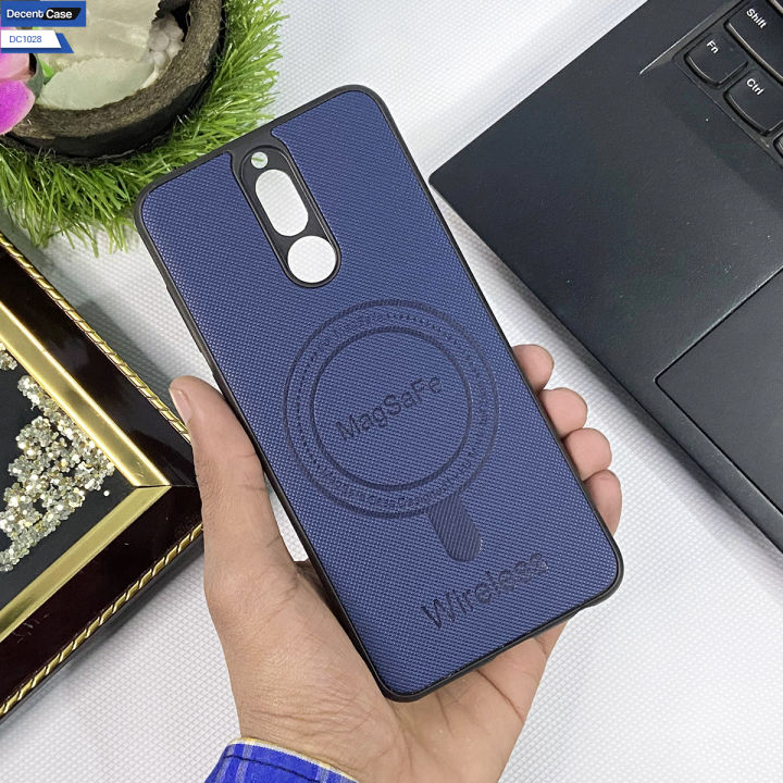 Huawei Mate 10 Lite Cover - Blue - New Leather Texture Case With Camera ...